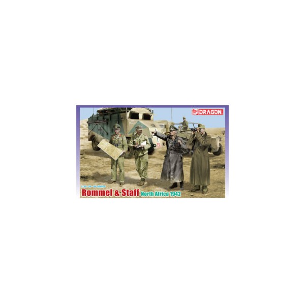 Figurines maquettes Rommel et son Etat-Major, 2emeGM - francis miniatures