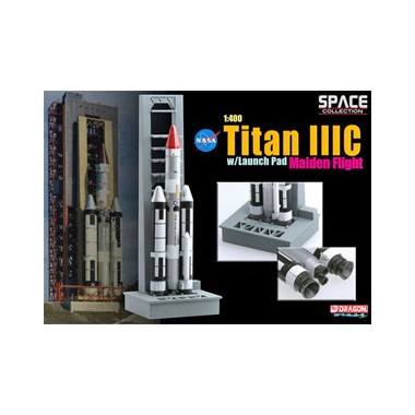 Dragon Space 56341 Miniature Titan IIIC w/Launch Pad Maiden Flight