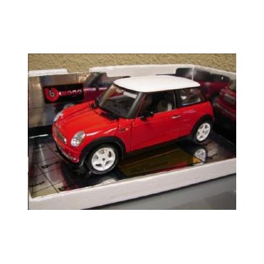 Miniature Mini Cooper Rouge/Blanche 2000 - francis miniatures