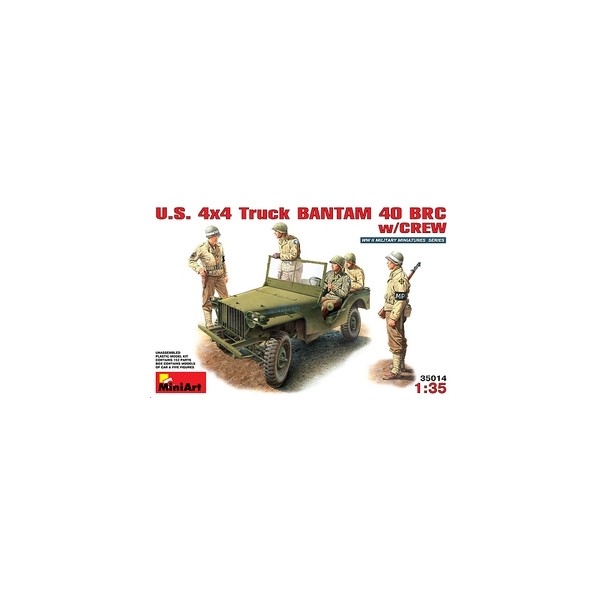 Maquette Jeep U.S. 4X4 Bantam 40 BRC avec equipage, 2emeGM - francis ...