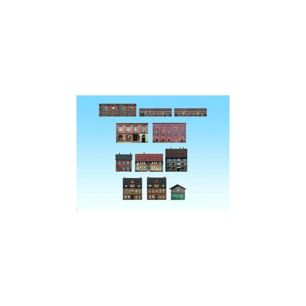 Fond de decor de batiments en demi-relief Artisanat et petite industrie ...