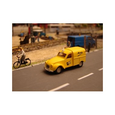 Miniature Citroen 2CV Camionnette Michelin - francis miniatures