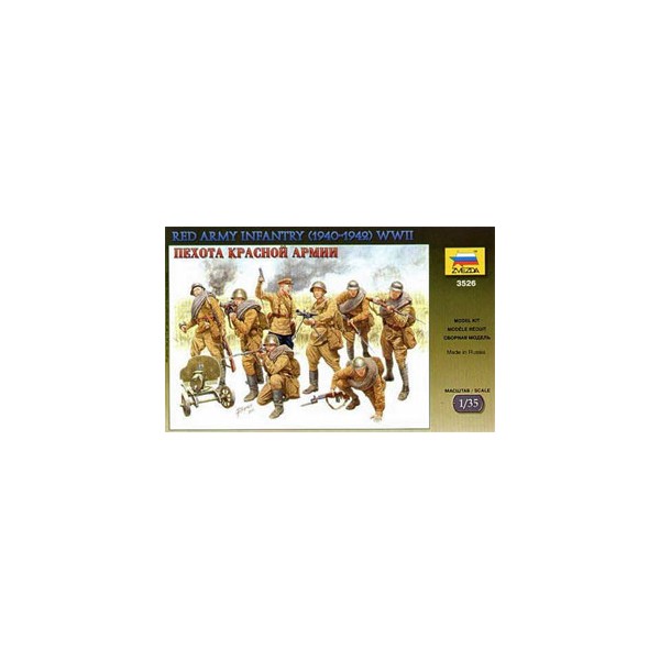 Zvezda 3526 Figurines maquettes Infanterie Armee Rouge 1940-42 , 2emeGM ...