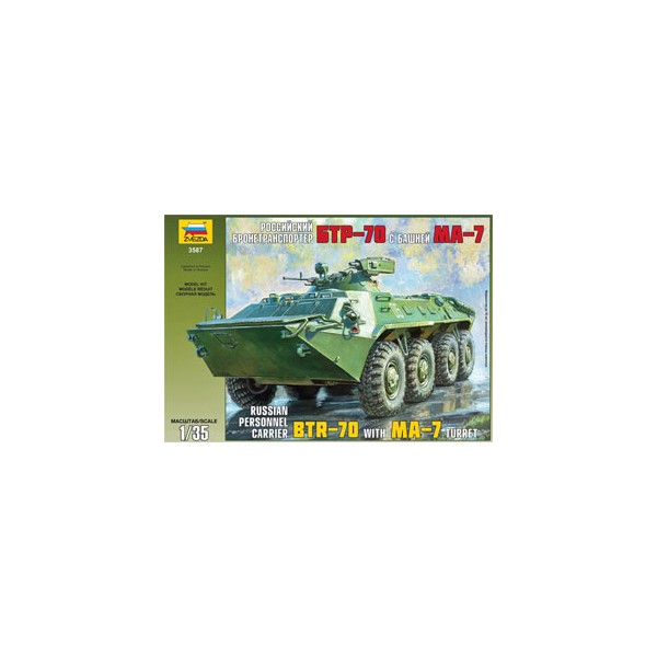 Zvezda 3587 Maquette BTR-70 with turret MA7 - francis miniatures