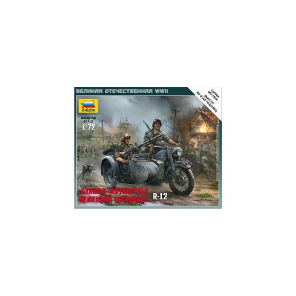 Figurines Side car Allemand R-12 - francis miniatures
