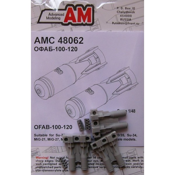 Advanced Modeling C48062 OFAB-100-120 Heat bomb - francis miniatures