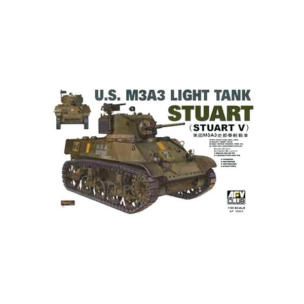 AFV Club 35053 Maquette U.S. M3A3 Light Tank Stuart (Stuart V)