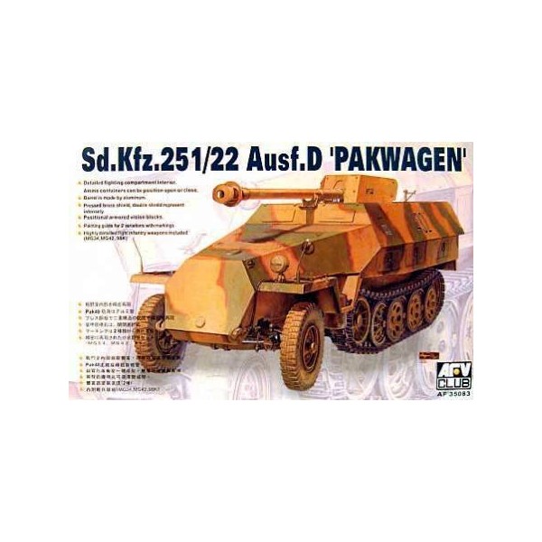 AFV Club 35083 Maquette Sd.Kfz.251/22 Ausf. D Pakwagen
