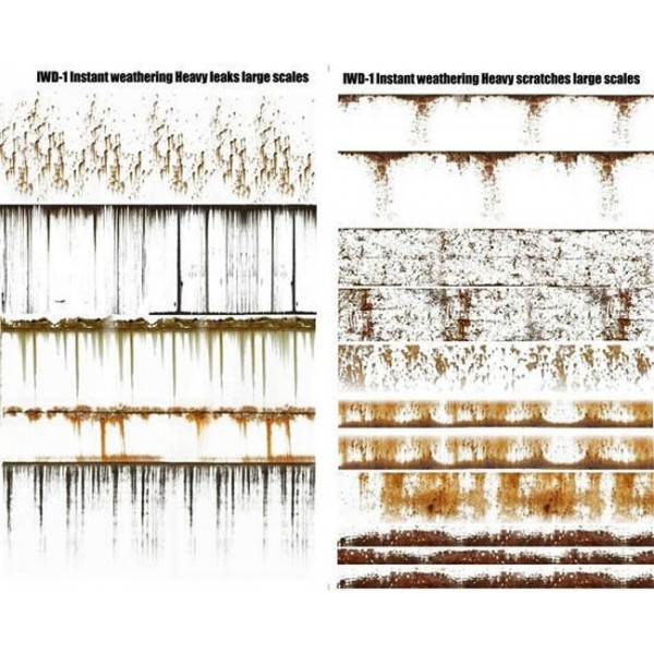 USCHI 1015 Decalques Rust Effects - Francis Miniatures