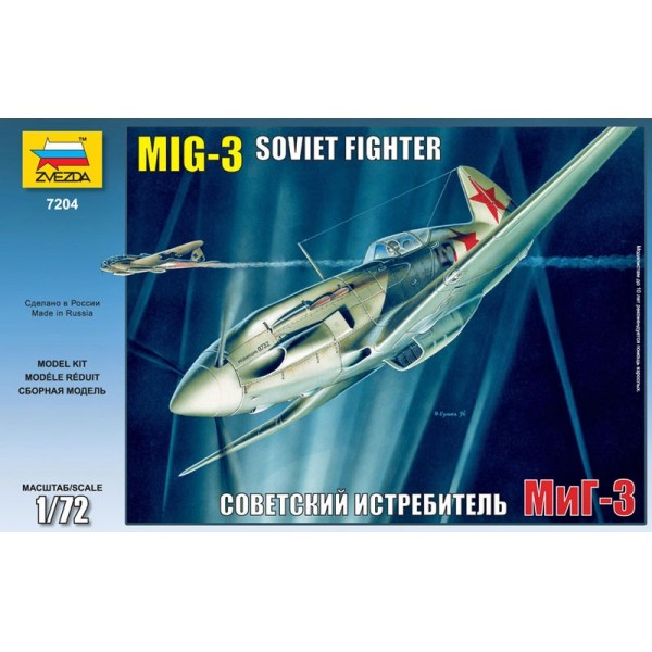 Zvezda 7204 Maquette MiG-3 - francis miniatures