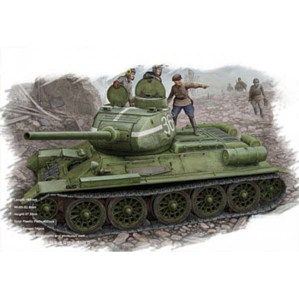 Maquette Char T-34/85 tourelle aplatie - francis miniatures