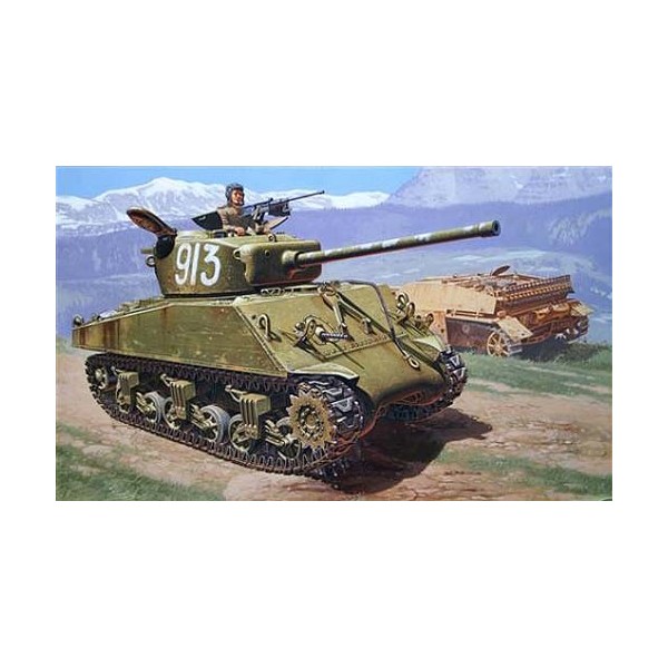 Maquette Sherman M4A2 76mm amphibie, 2emeGM - francis miniatures
