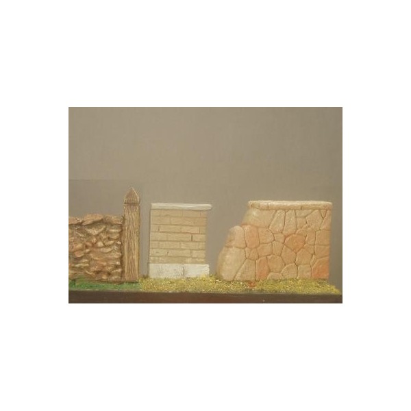 Assortiment de 3 differents murets - francis miniatures
