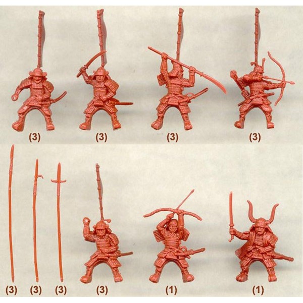 Figurines maquettes Cavaliers Samourais, XVIe/XVIIe Siecle - francis ...