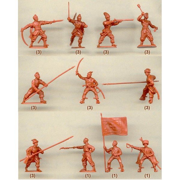 Figurines maquettes Cosaques de Zaporozhian, XVIe/XVIIIe Siecle ...