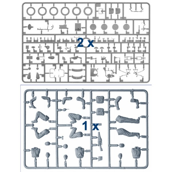 Maquette Motos Harley Davidson avec equipe de maintenance, 2emeGM - francis miniatures