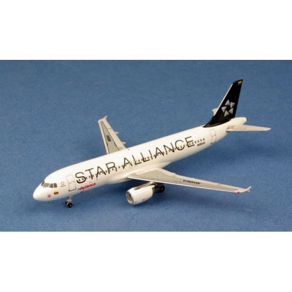 Miniature Airbus A320 N195AV Avianca Star Alliance - francis miniatures