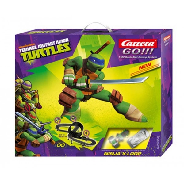 Coffret Circuit Carrera Go !!! TMNT Ninja X-Loop 1/43 - francis miniatures