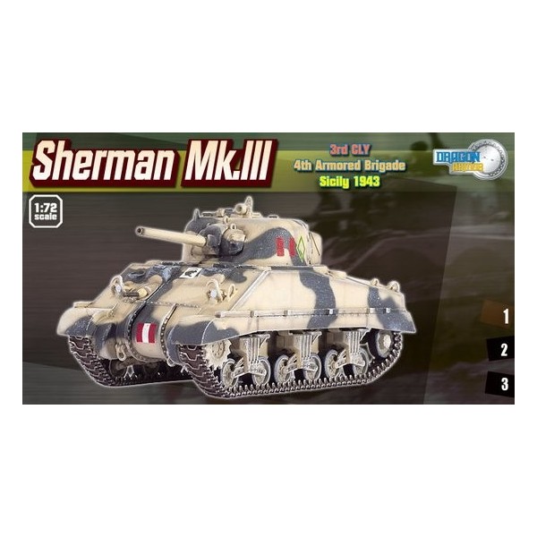 Miniature Sherman Mk.III, 2emeGM Sicile 1943 - francis miniatures