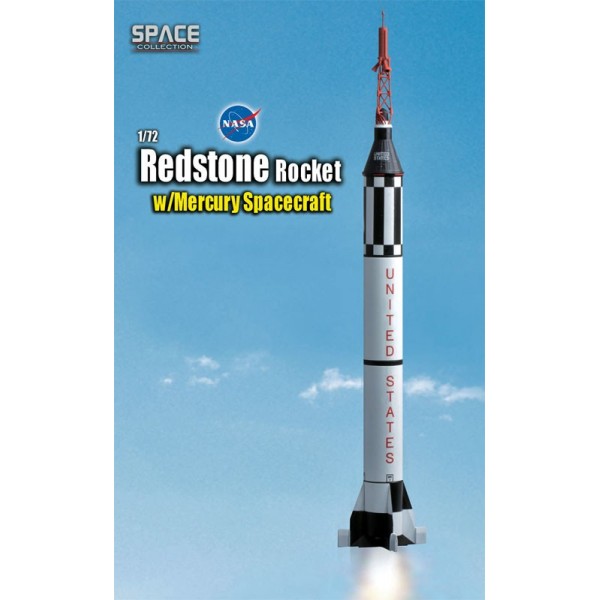 Miniature Redstone Rocket w/Mercury - francis miniatures