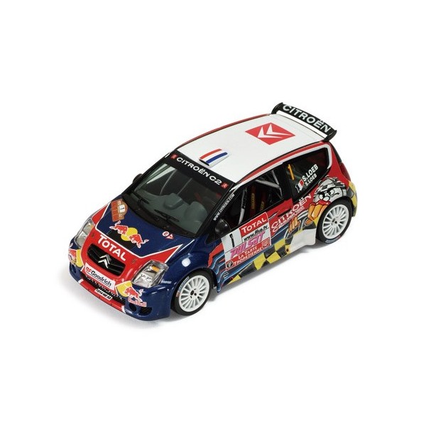 Miniature Citroen C2 S1600 Loeb 1 Var 2008 - francis miniatures