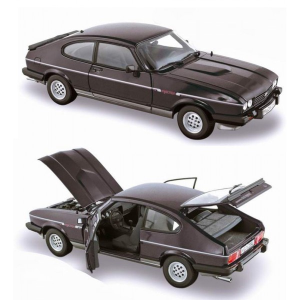 Miniature Ford Capri Mk3 2.8 Injection noire 1983 - francis miniatures