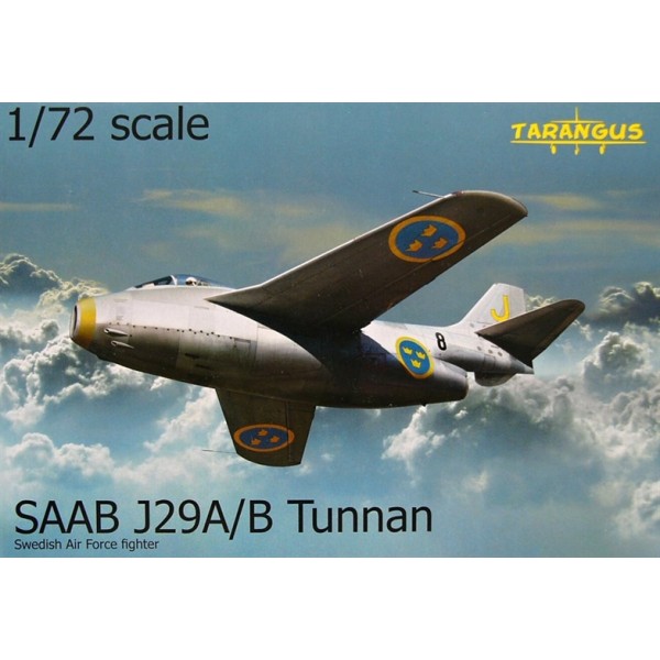 Tarangus 72001 Maquette SAAB J29A/B Tunnan Swedish Air Force Fighter ...