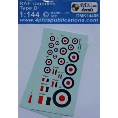 Mark 1 Decals 14406 Decals RAF roundels Type D - Francis Miniatures