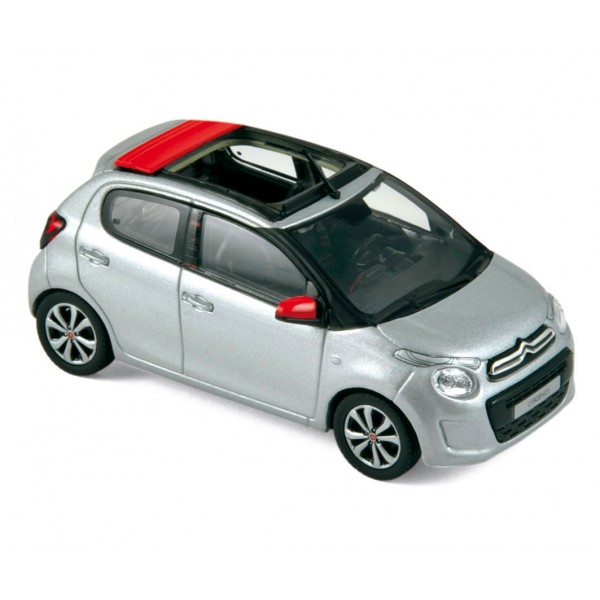 Norev 155110 Miniature Citroen C1 Airscape 2014 Gallium Grey / Agrume ...