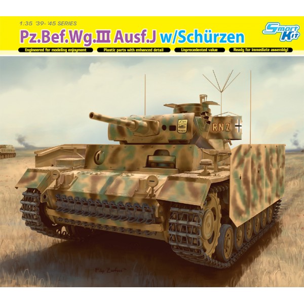 Dragon 6570 Maquette Pz.Bef.Wg.III Ausf.J w/Schurzen - francis miniatures
