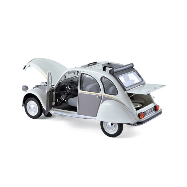 Citroën 2CV Dolly 1985 - Meije White & Cormoran Grey - francis miniatures